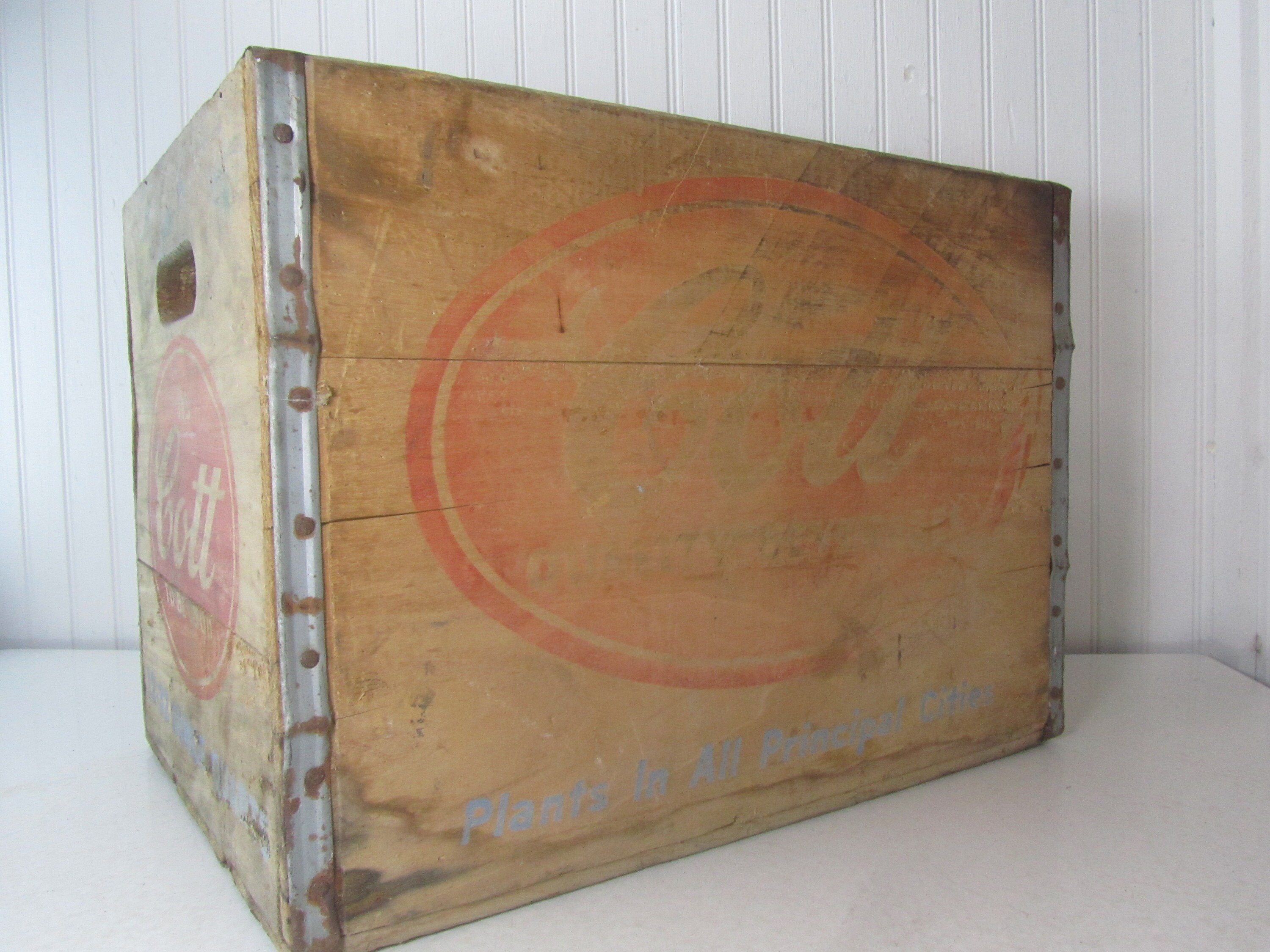 Vintage crate soda crate wood box Beverages Box Cott to be | Etsy