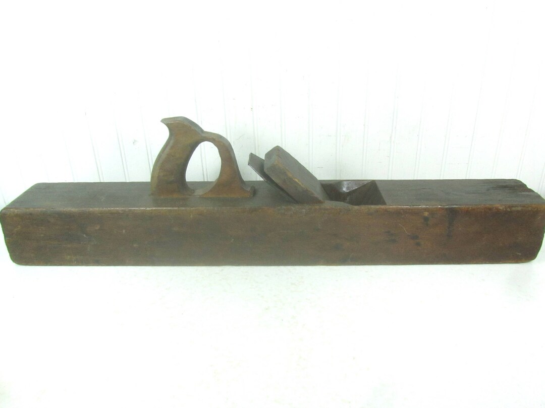 Antique Large Wood Plane, Carpenters Tool, Primitive, Antique Hand Tool ...
