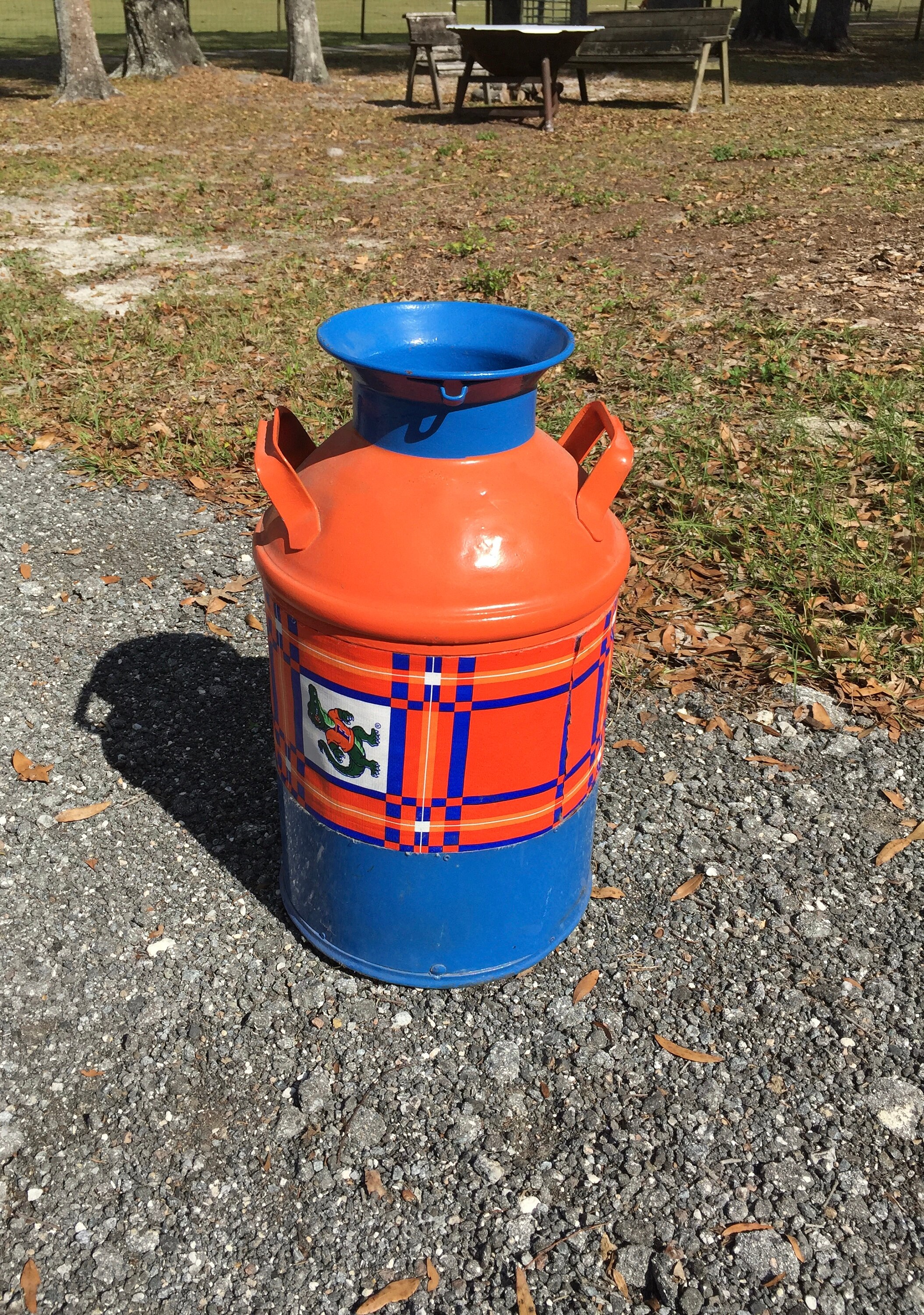 Florida Gators, ANTIQUE Milk Can, Gator Football, UF, Milk Bottle ...