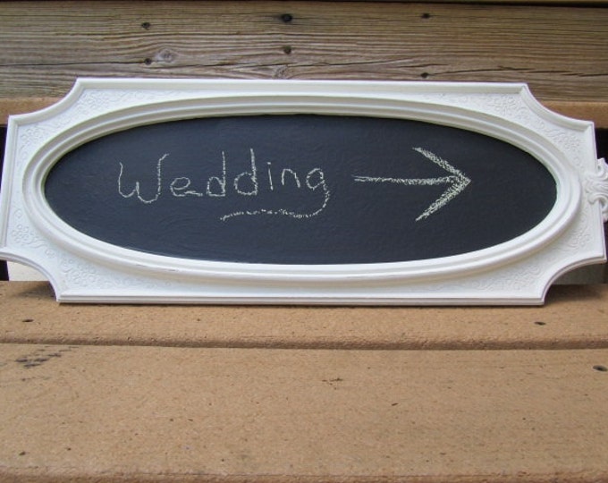 Chalk Board, Shabby Chic Decor, Chalkboard Sign, Wedding Sign, Message ...