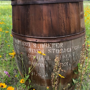 Large Antique Barrel, Wood Barrel, General Store Barrel, Storage Barrel ...
