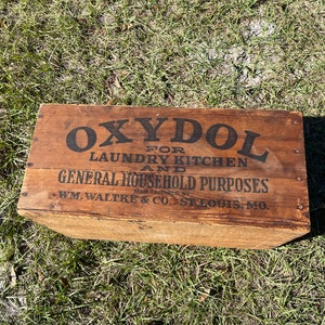 Vintage Oxydol for Laundry Kitchen General Household Purposes Wood ...