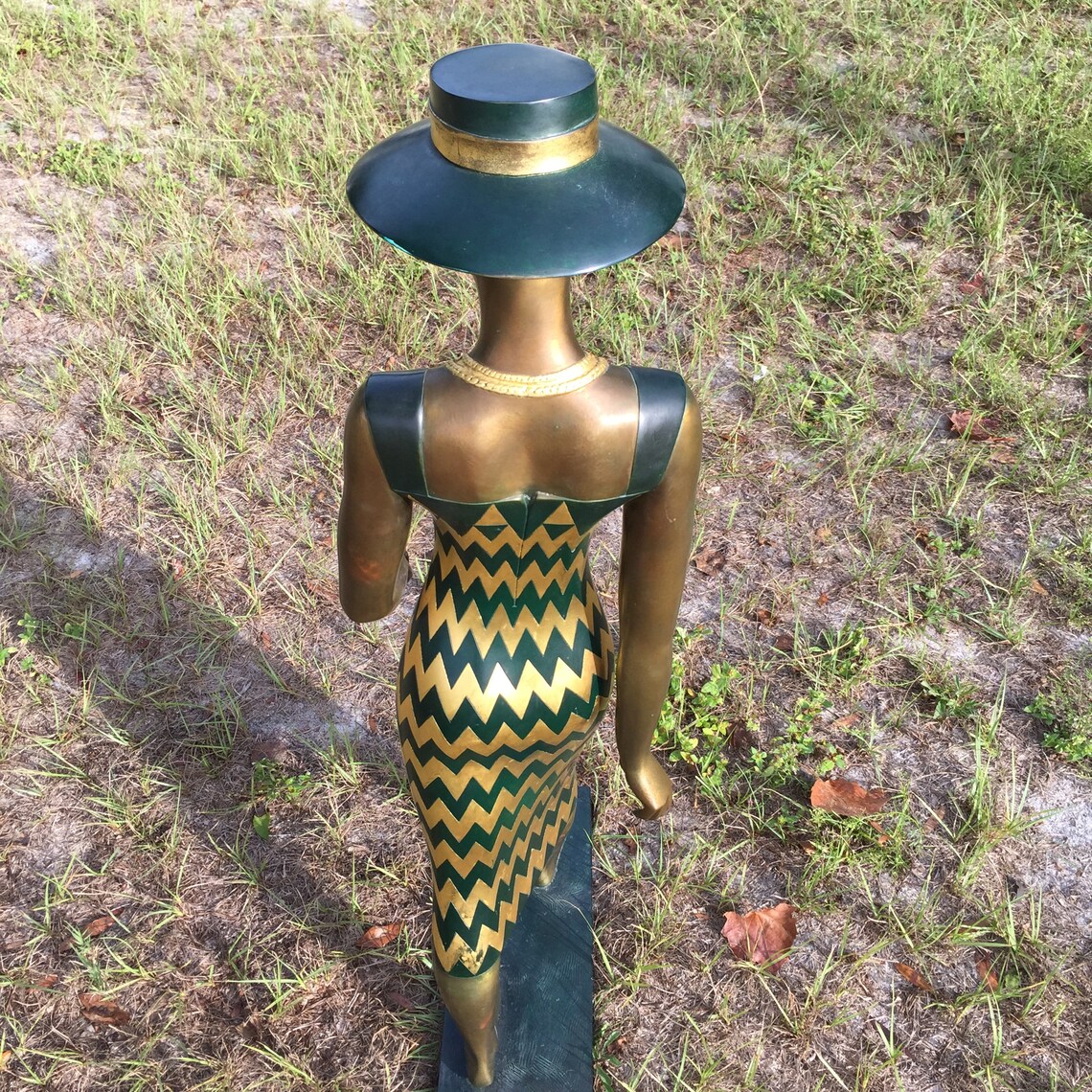 Vintage Bronze Statue Woman Statue Bronze Lady Fashion - Etsy