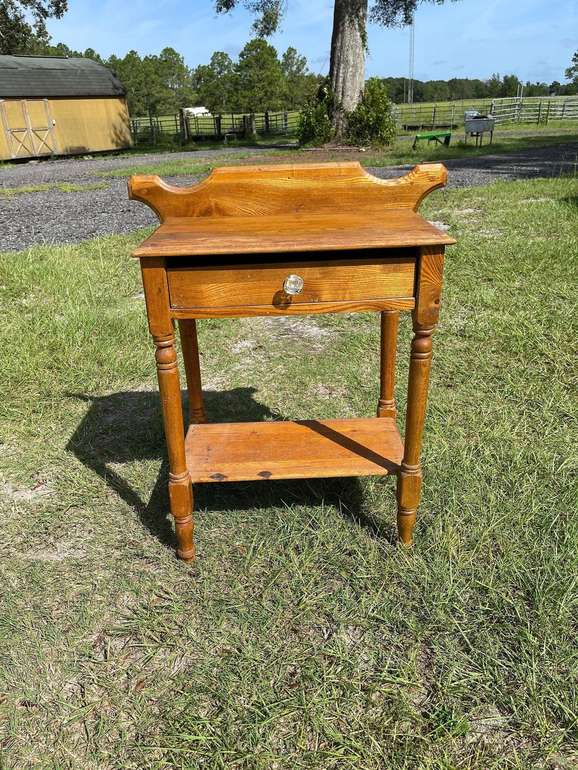 Dry Sink Antique Nightstand Primitive Rustic Design Wood - Etsy