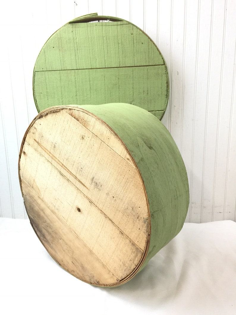 Vintage Round Wood Box Cheese Box Cake Box Hat Box Craft - Etsy