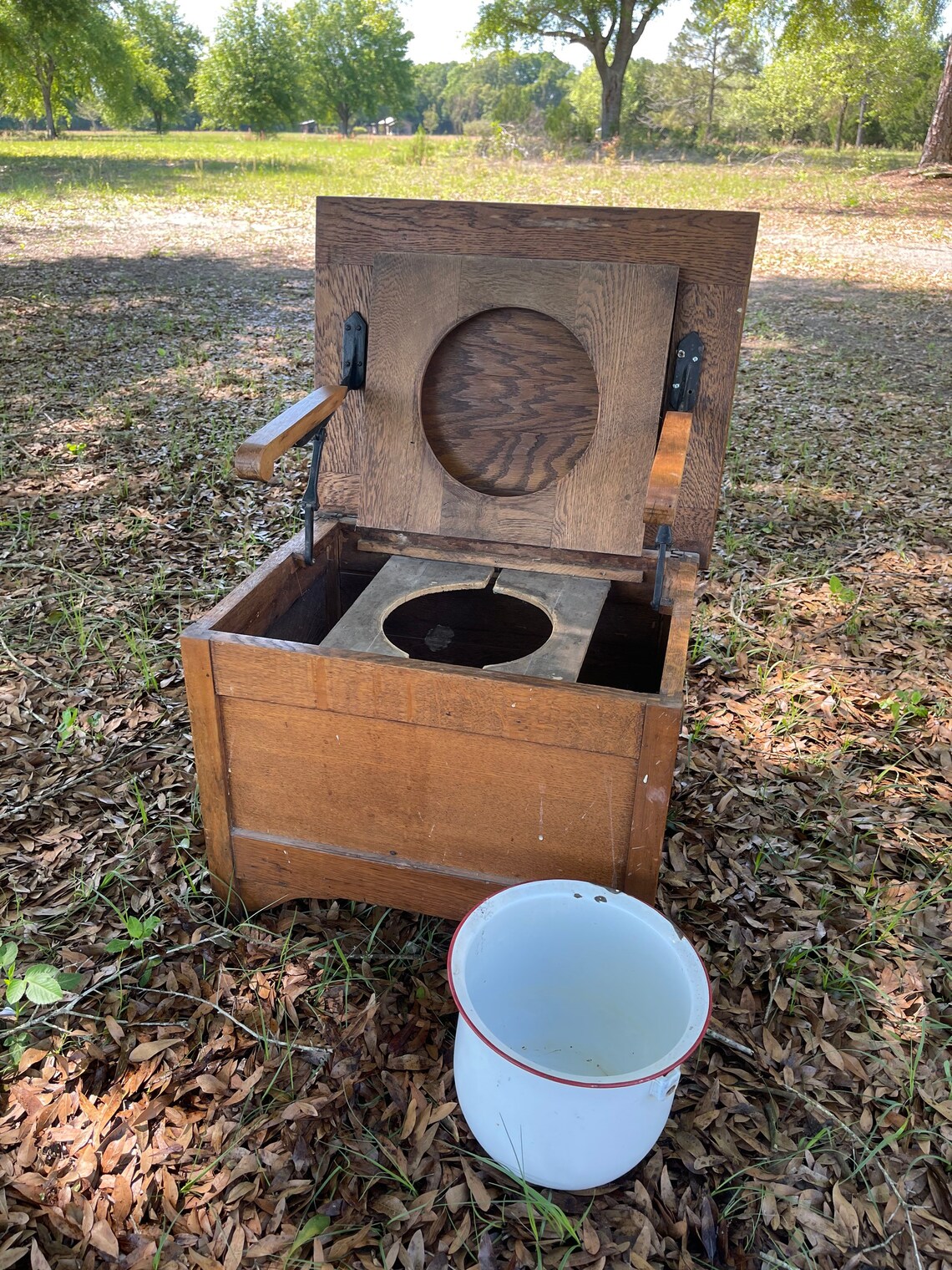Antique Victorian-potty Chair Antique Wood Potty Chair - Etsy