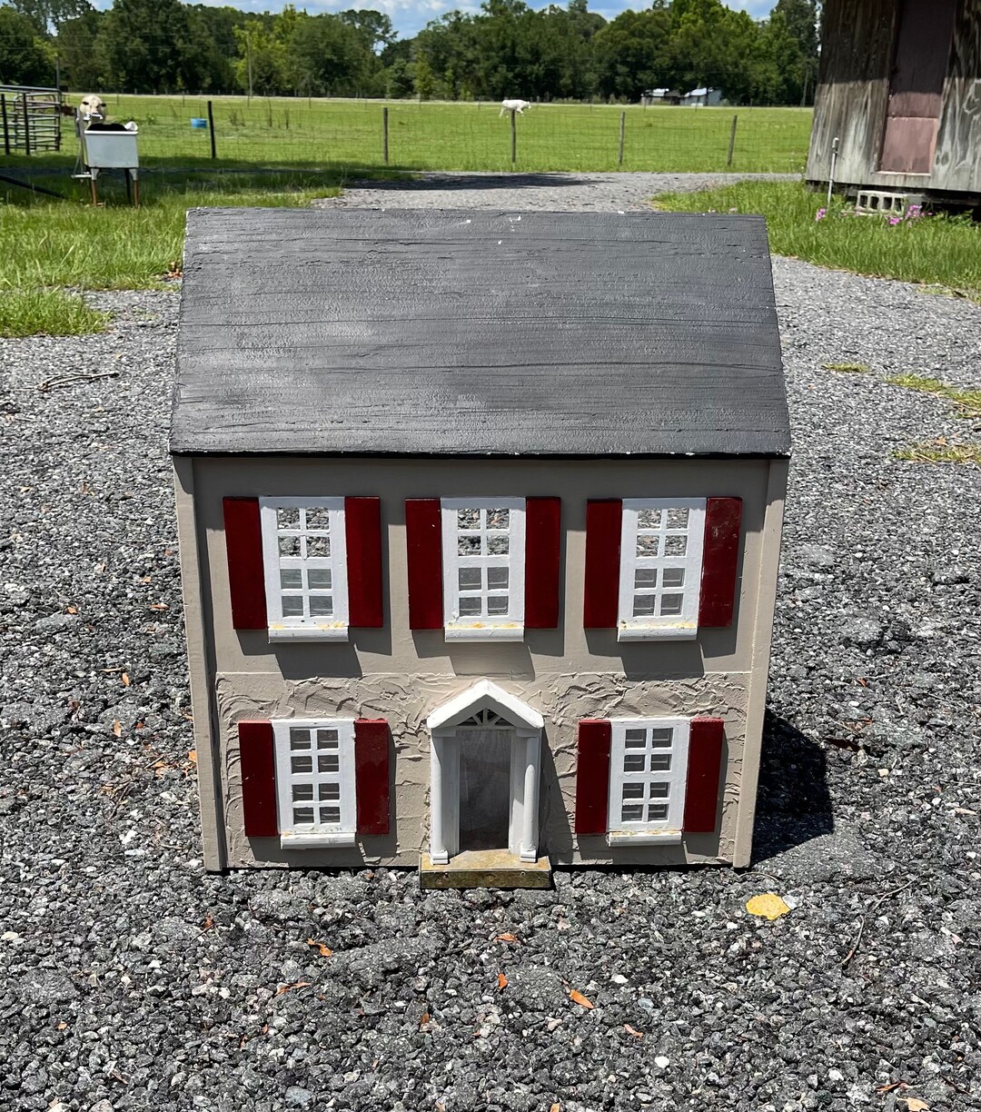 Doll House, Collectible, Gift, Little Girl Toy, Folk Art, Primitive ...