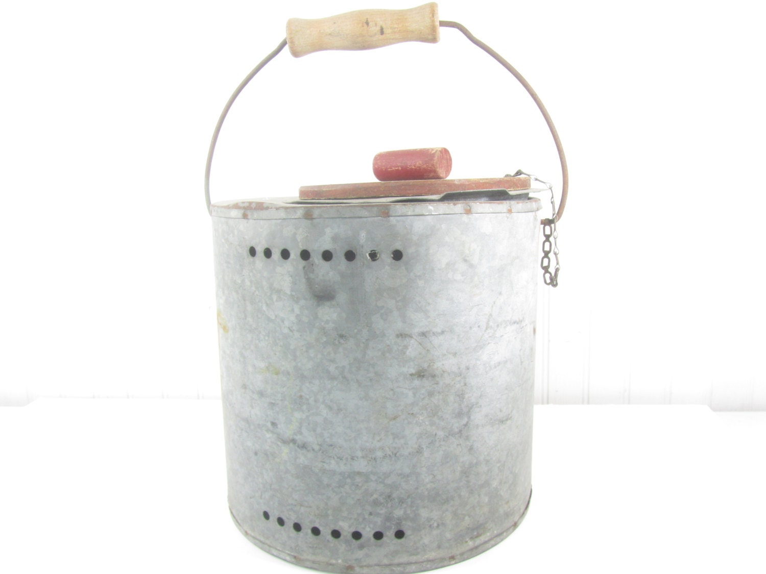 VINTAGE BAIT BUCKET Galvanized Bucket Farmhouse Decor - Etsy