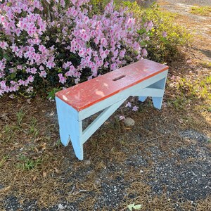 Rustic Bench, Solid Wood Bench,painted Bench, Distressed Bench ...