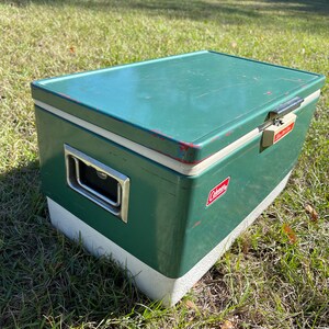 Vintage Coke Cooler, Colman Cooler, 1950s Cooler, Metal Cooler,gallon ...