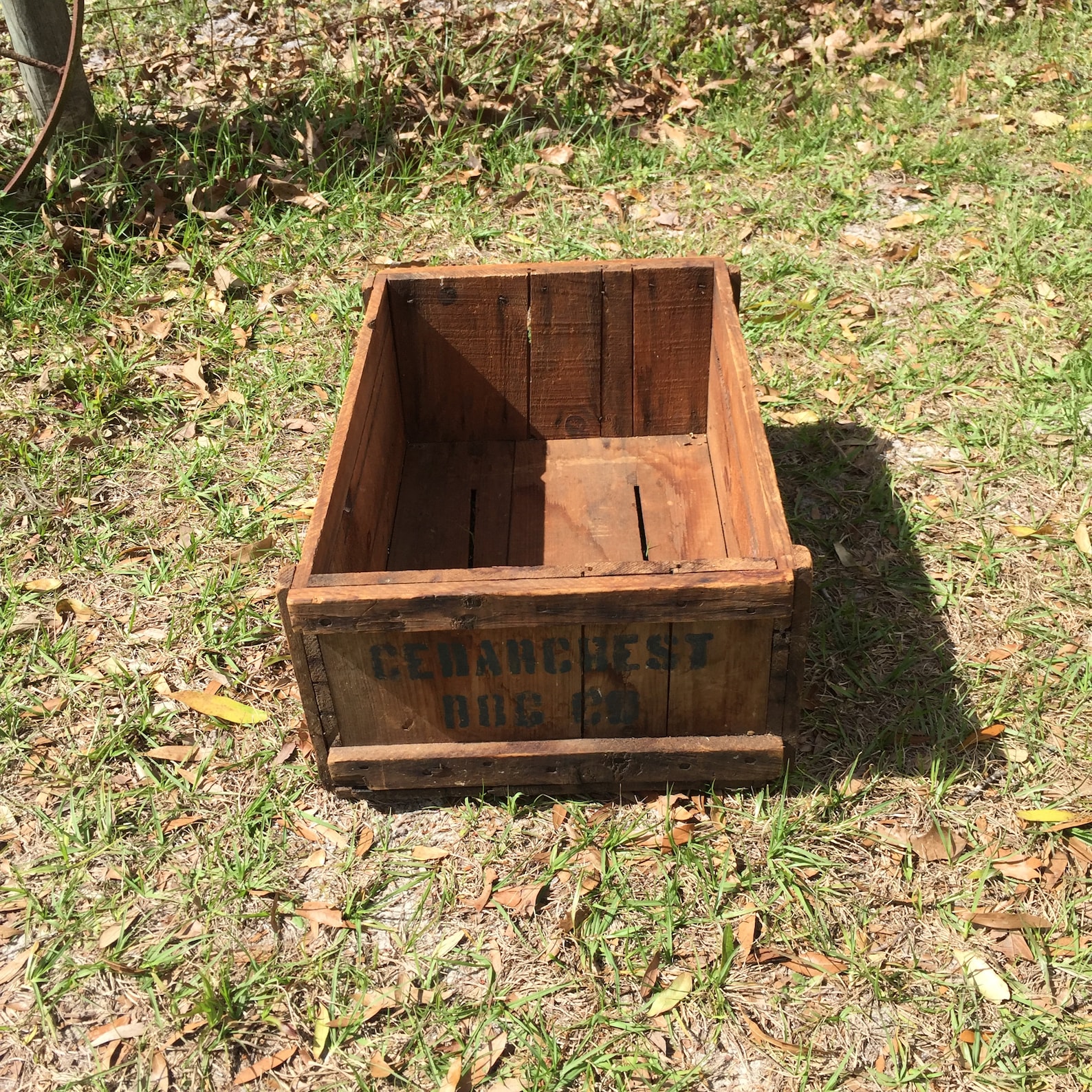 Antique Crate, Wood Crate, Wood Box, Vintage Crate, Rustic Crate ...