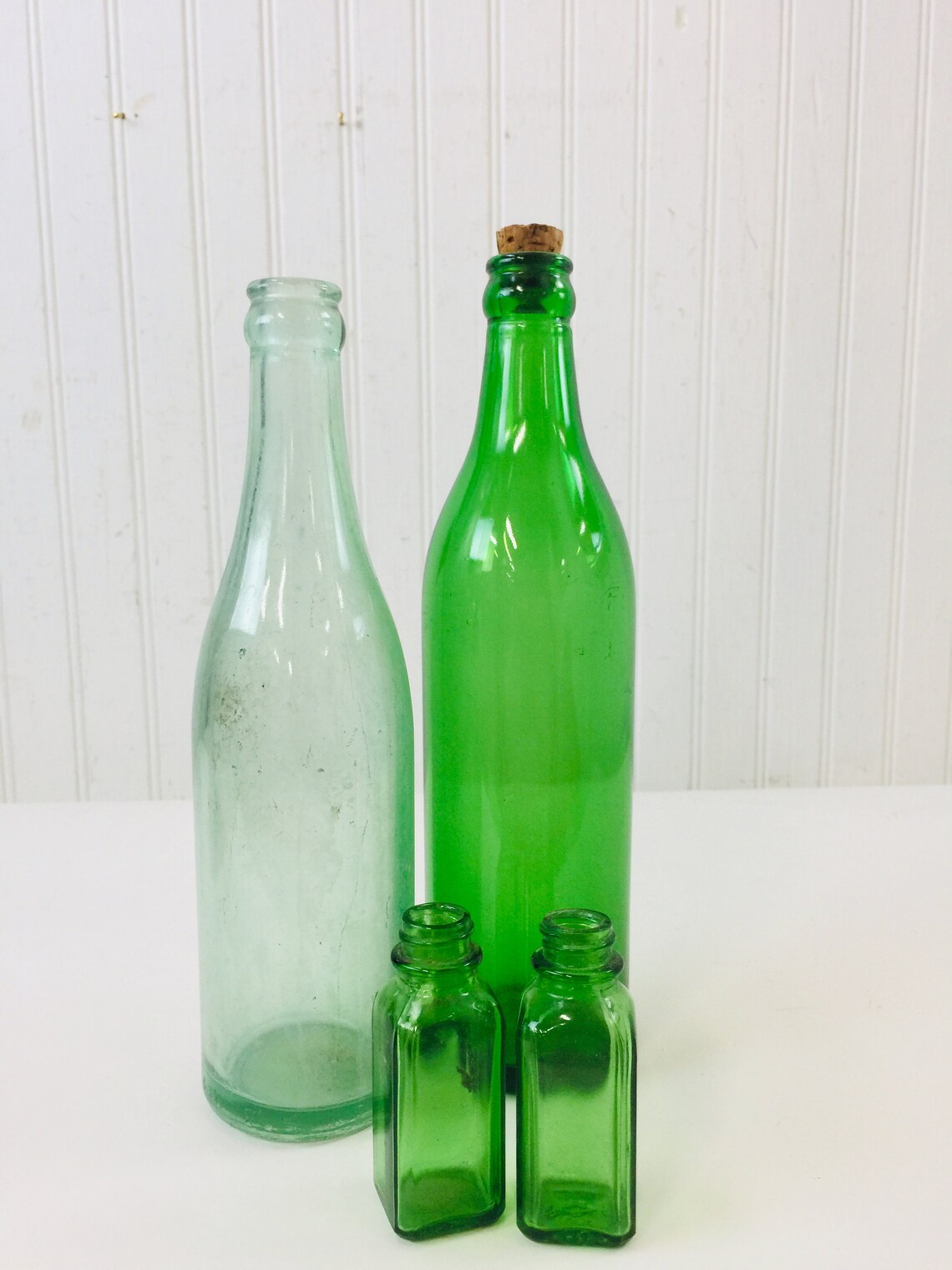 Antique bottleVintage bottle collection colored bottles | Etsy