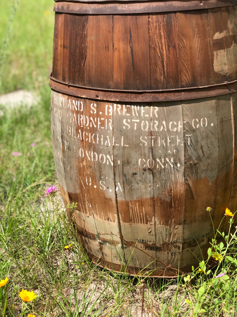 Large Antique Barrel Wood Barrel General Store Barrel - Etsy