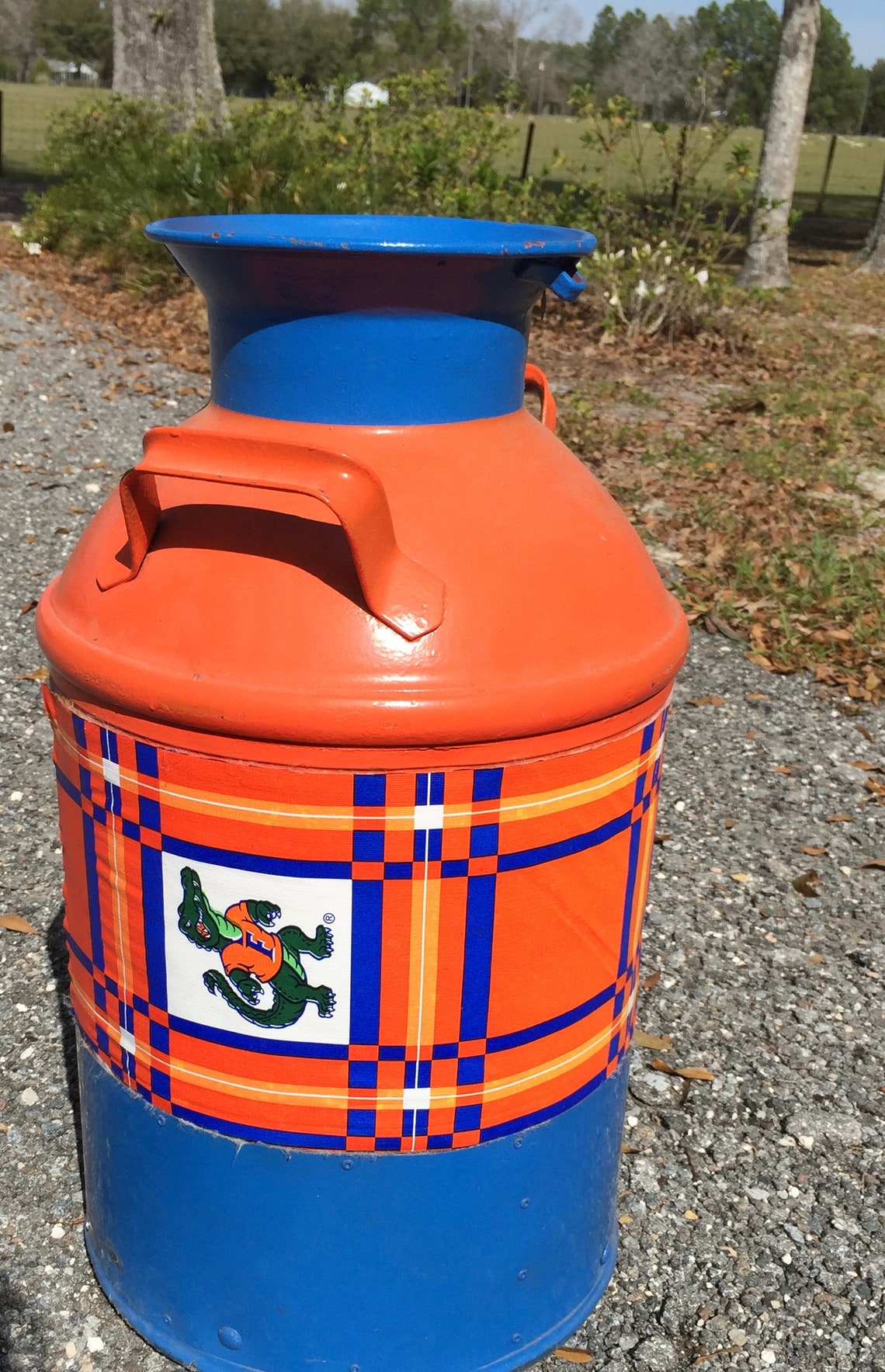 Florida Gators ANTIQUE Milk Can Gator Football UF Milk | Etsy