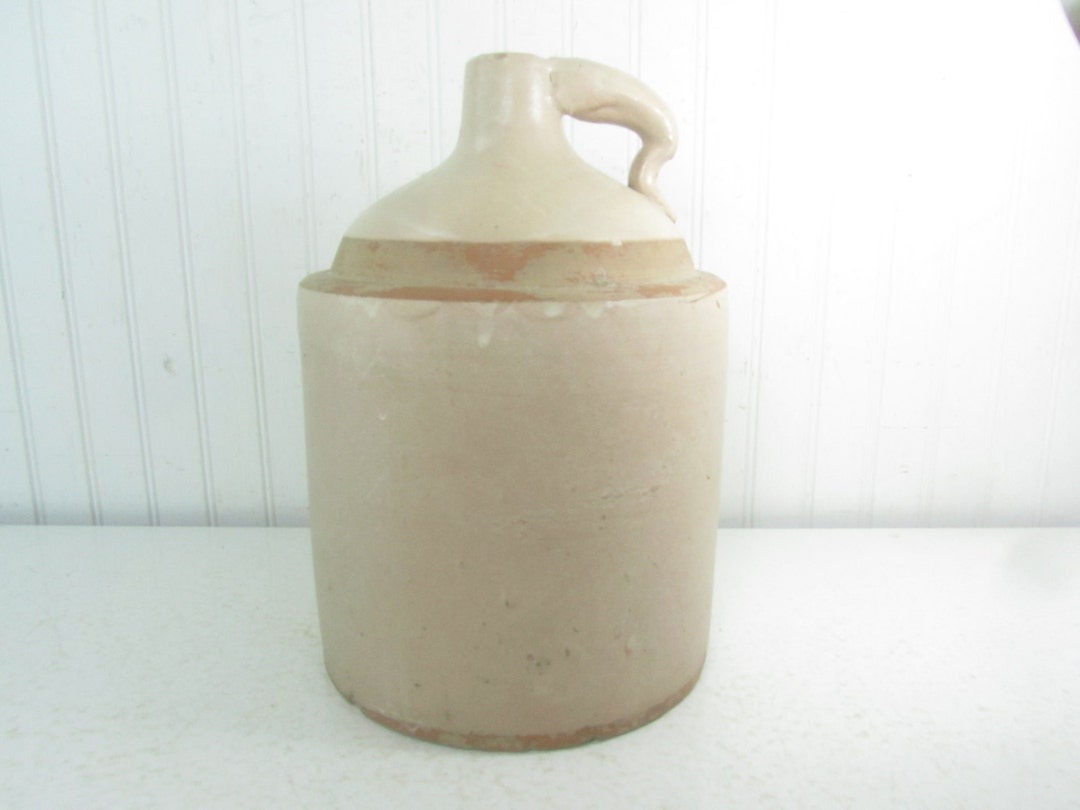 Antique Crock, Whiskey Jug, Salt Glaze, Farmhouse Decor, Pottery Crock ...