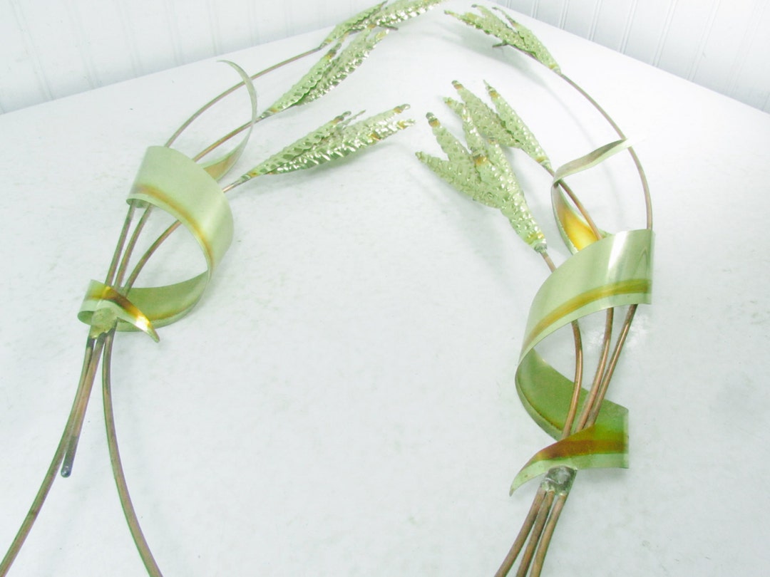 Vintage Metal Wall Hanging, Metal Wheat, Copper Art, Brass Wheat, Mid ...