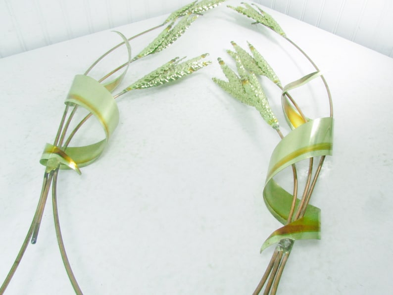 Vintage Metal Wall Hanging Metal Wheat Copper Art Brass - Etsy