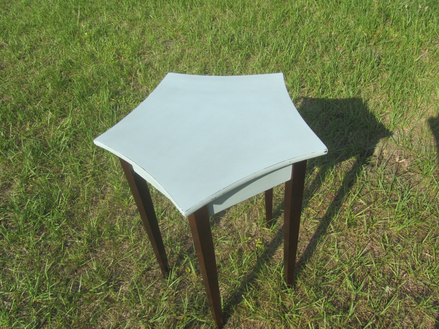 Vintage Side Table, Nightstand, End Table, Furniture, Star Shape, Plant ...