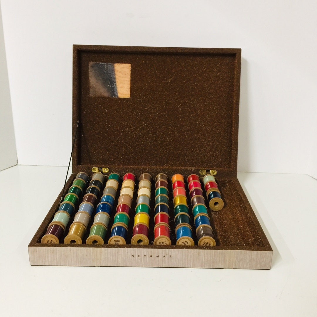 Vintage Plastic Thread, Saran Standard Colors, Martin Fabrics Corp ...