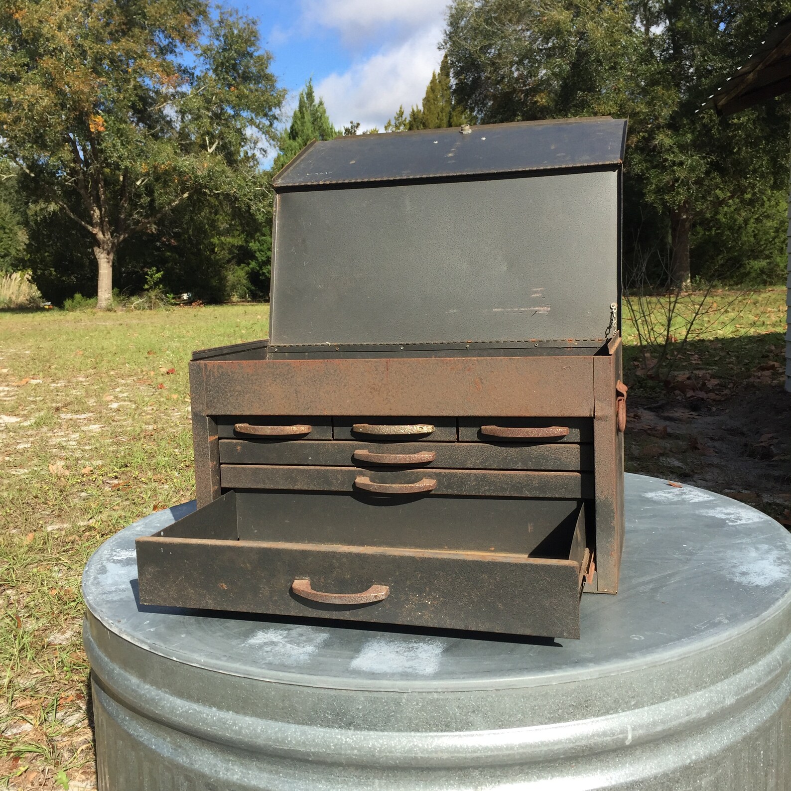 Vintage Machinist Chest, Stack on Machinists Chest, Metal Tool Box ...