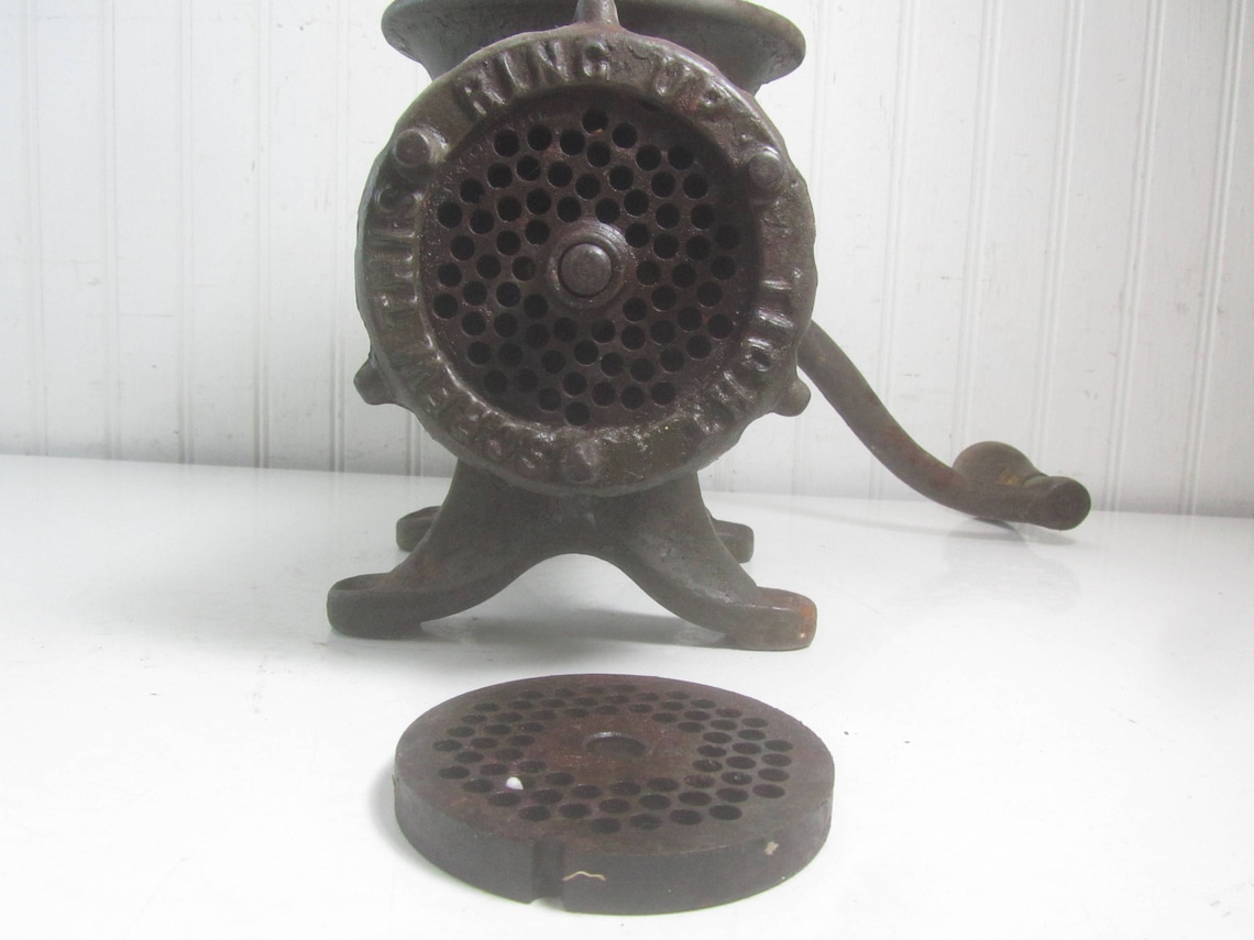 Antique Food Chopper meat grinder Kitchen appliance cast | Etsy