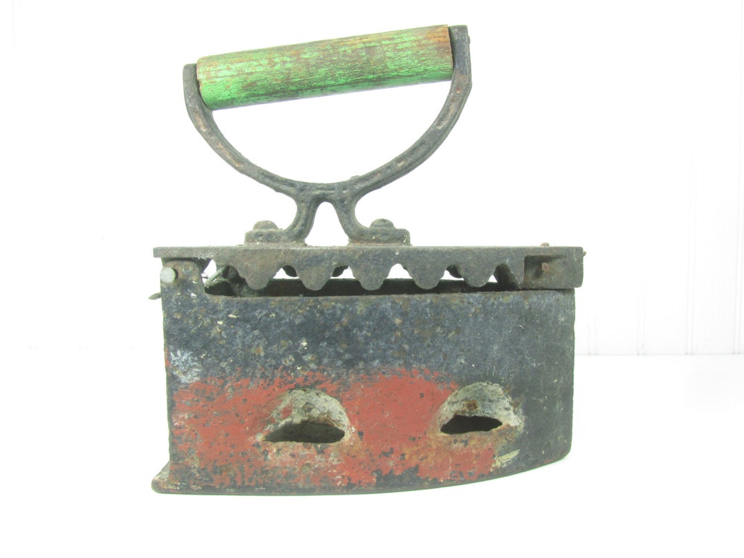 Antique Iron, Coal Iron, Primitive Iron, Farmhouse Decor, Rustic Decor ...