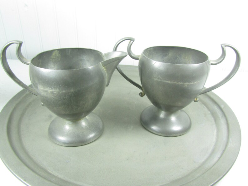 Pewter Tea Set Pewter Dish Set Tea Pot Pewter Sugar Bowl - Etsy