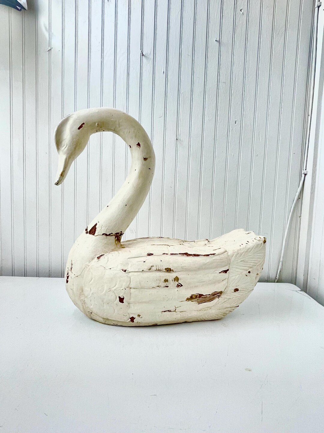 Hand Carved Swan, Wood Swan, Swan Sculpture, Home Decor, Lake House ...