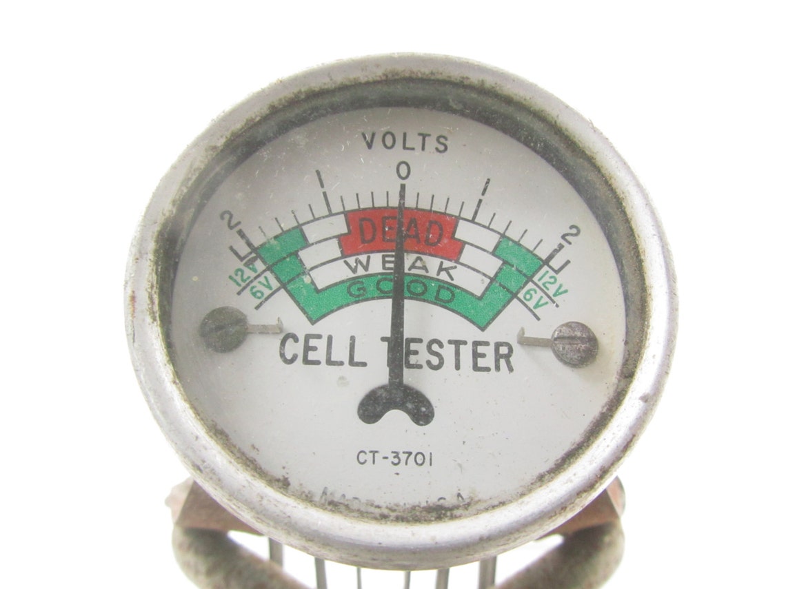 Vintage Cell Tester, Battery Tester, Wood Handle Tool, Antique Tool ...