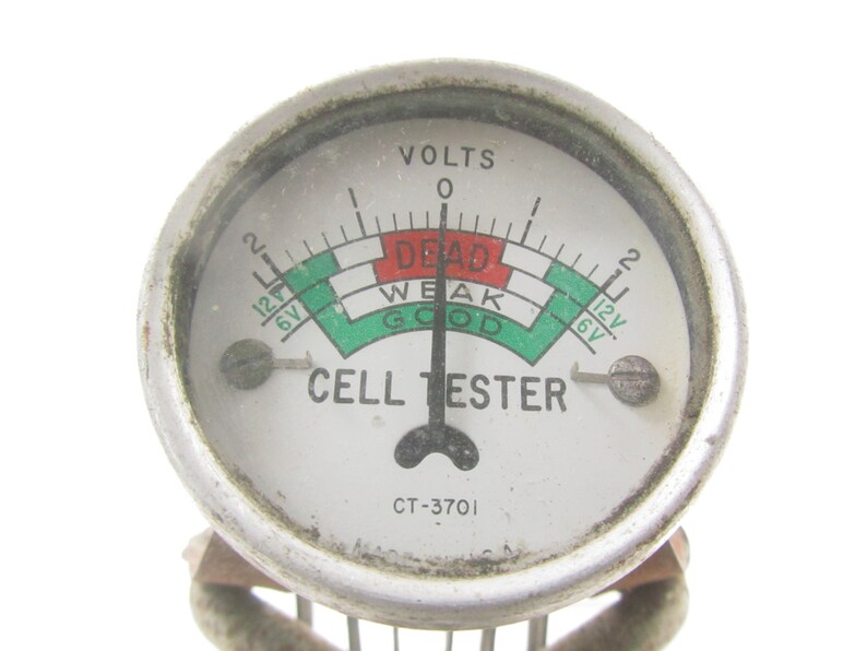 Vintage Cell Tester, Battery Tester, Wood Handle Tool, Antique Tool ...