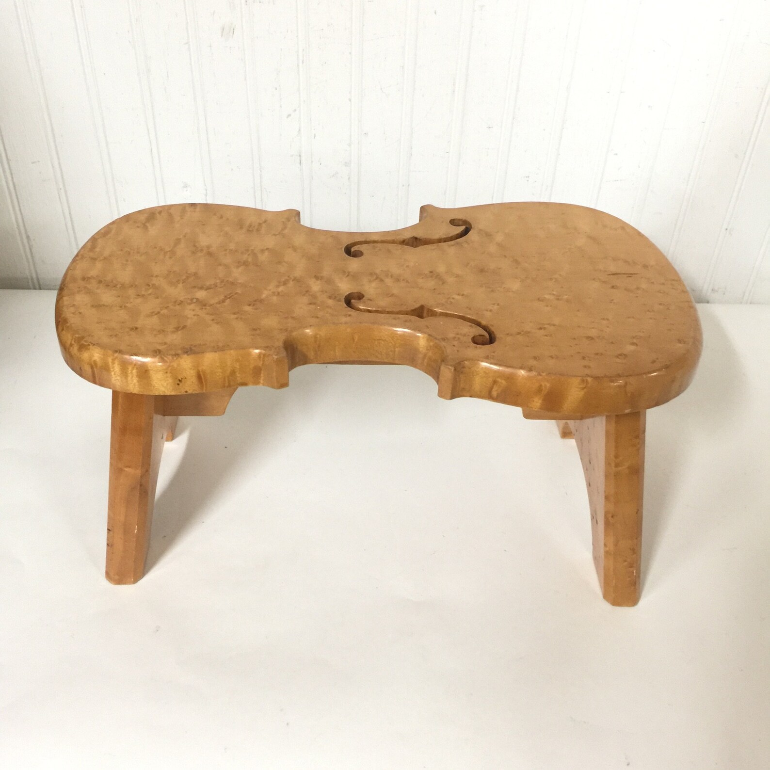 Vintage Violin Stool, Foot Stool, Fiddle Shaped Stool, Music Decor ...