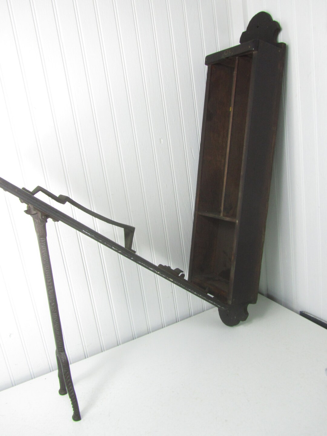 Antique Victorian Shoeshine Box, Shoe Shine Caddy, Work Box, Traveling ...