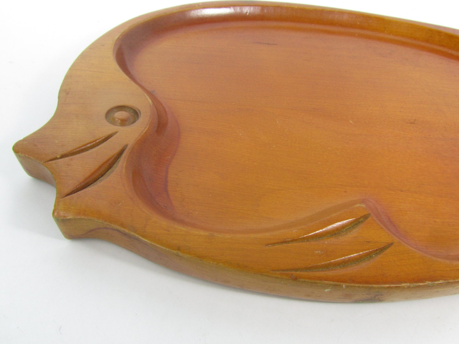 Mid Century Decor, Fish Tray, Modern Wood Tray, Wood Fish, Serving Tray ...