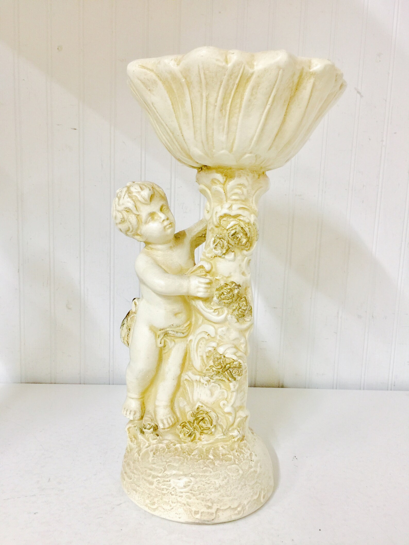 French Nordic Decorvintage Chalkware Figurine Chalk Planter - Etsy