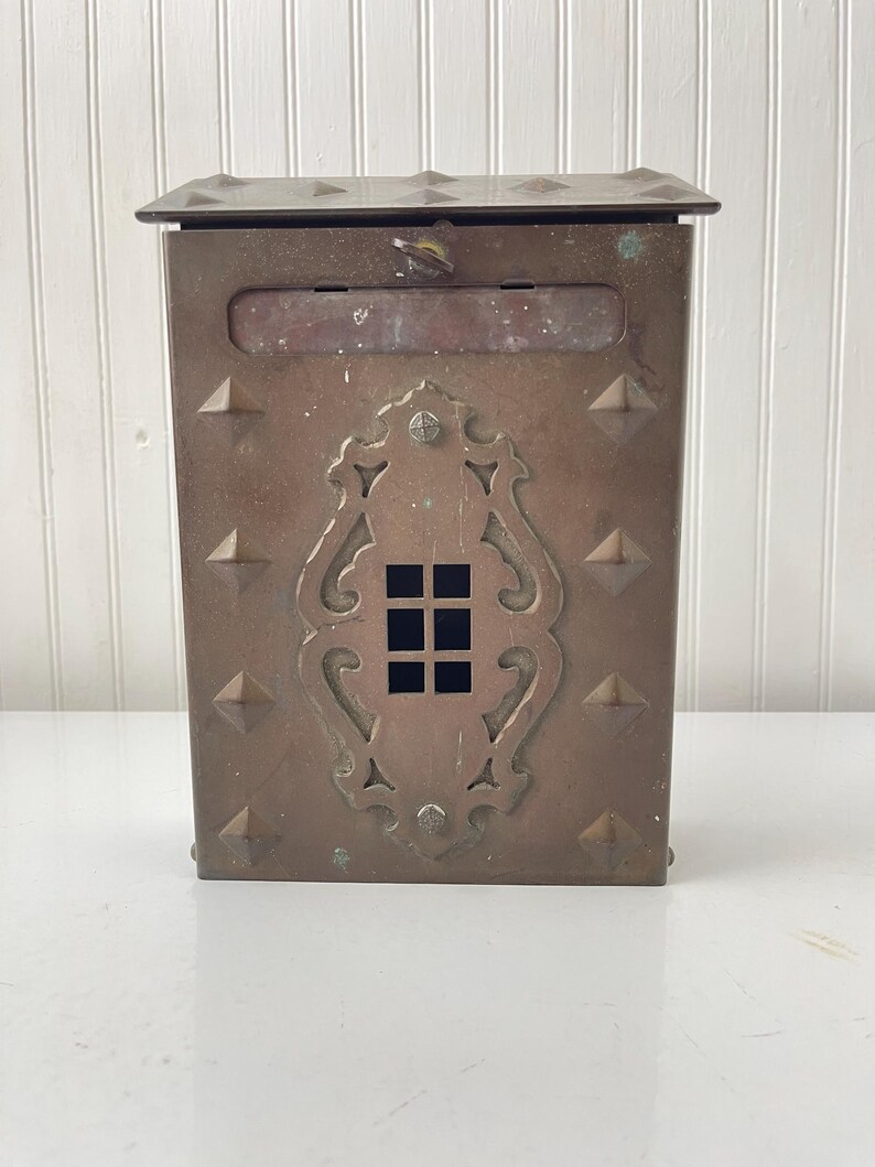 Antique Arts & Crafts (stickley Era) Heavy Copper Mailbox, Mission ...