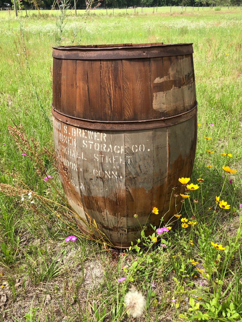 Large Antique Barrel Wood Barrel General Store Barrel - Etsy