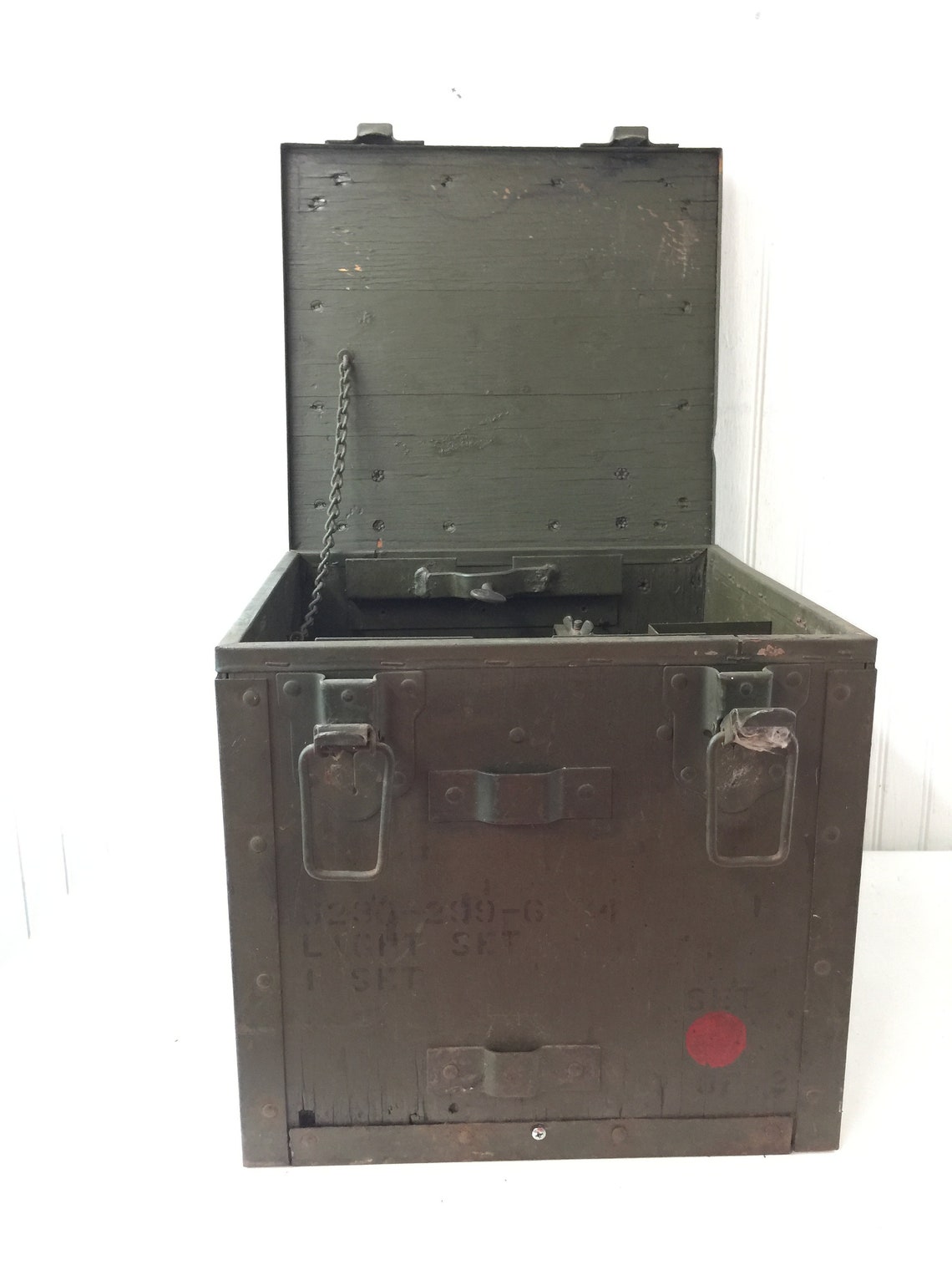 Vintage Metal and Wood Box Military Command Box Ammo Box - Etsy