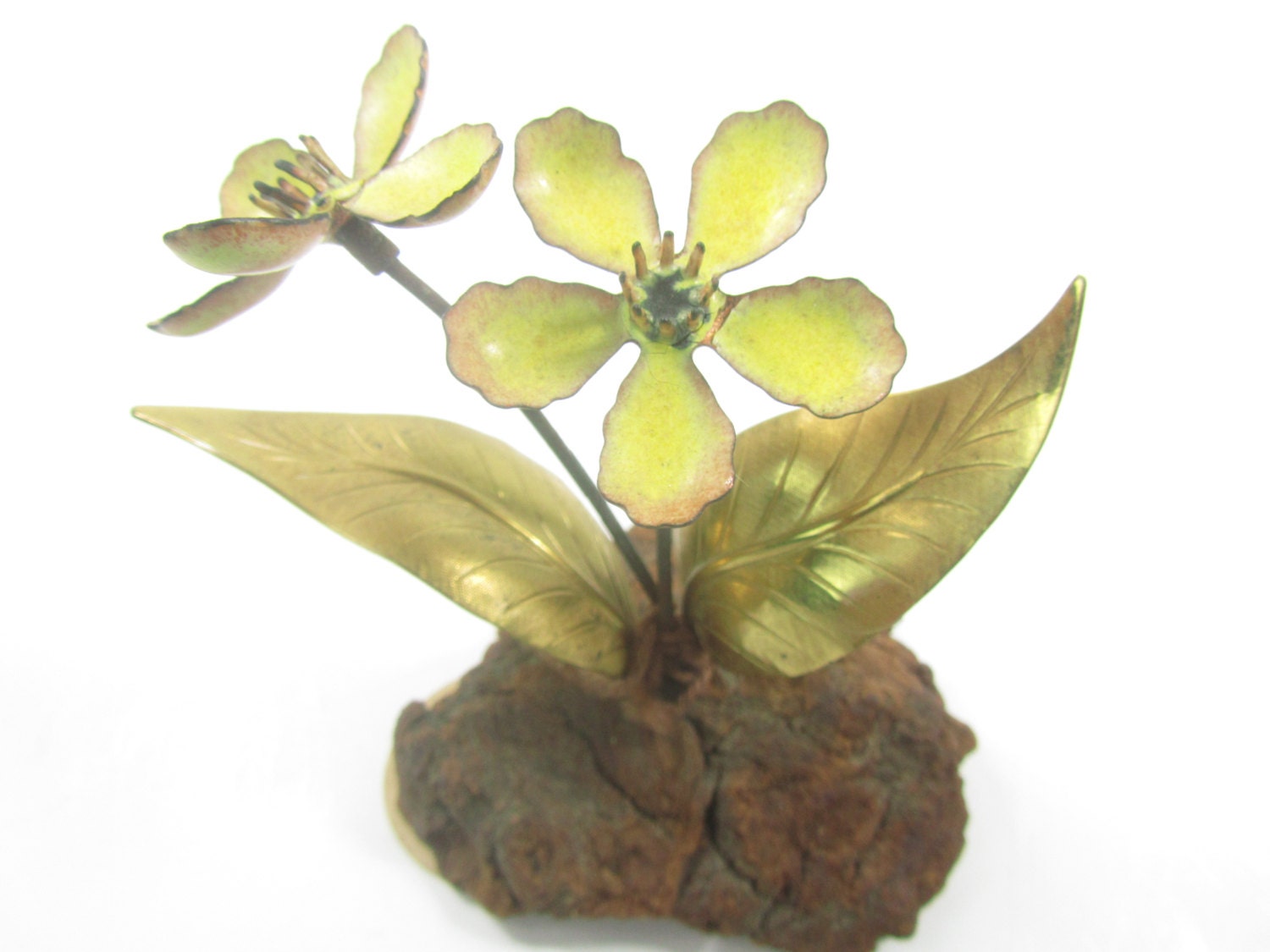 Flower Sculpture Bovano Connecticut Enamel Flower Metal | Etsy