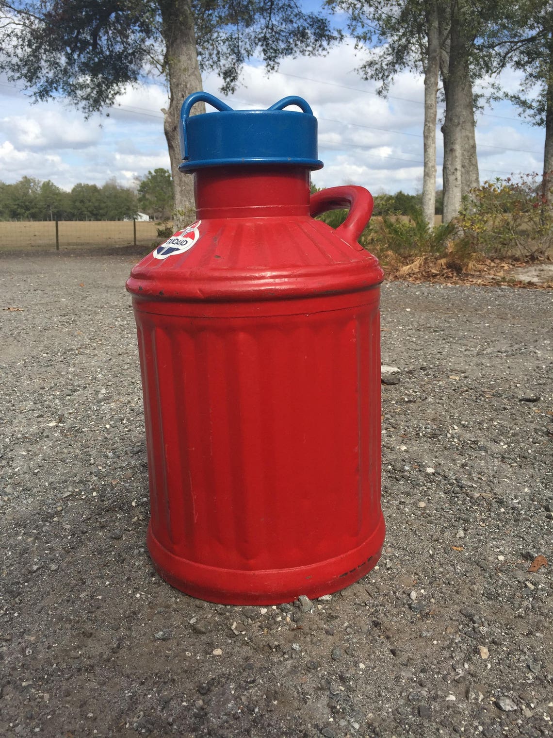 Antique Standard Oil Can Large Oil Can Metal Container | Etsy
