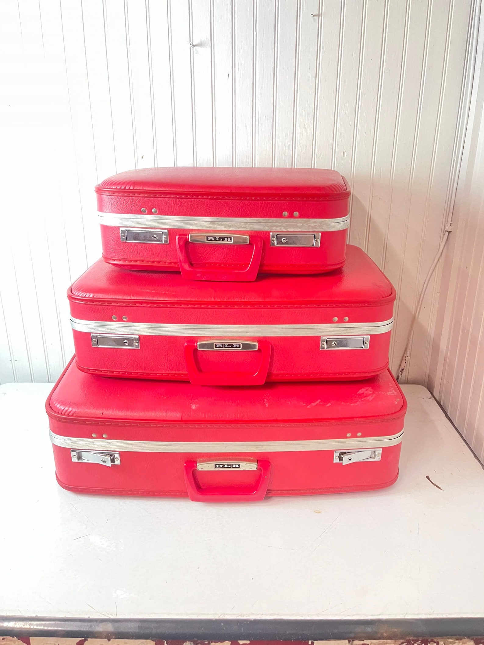 VINTAGE SUITCASE Retro Luggage Travel Bag Overnight Bag - Etsy