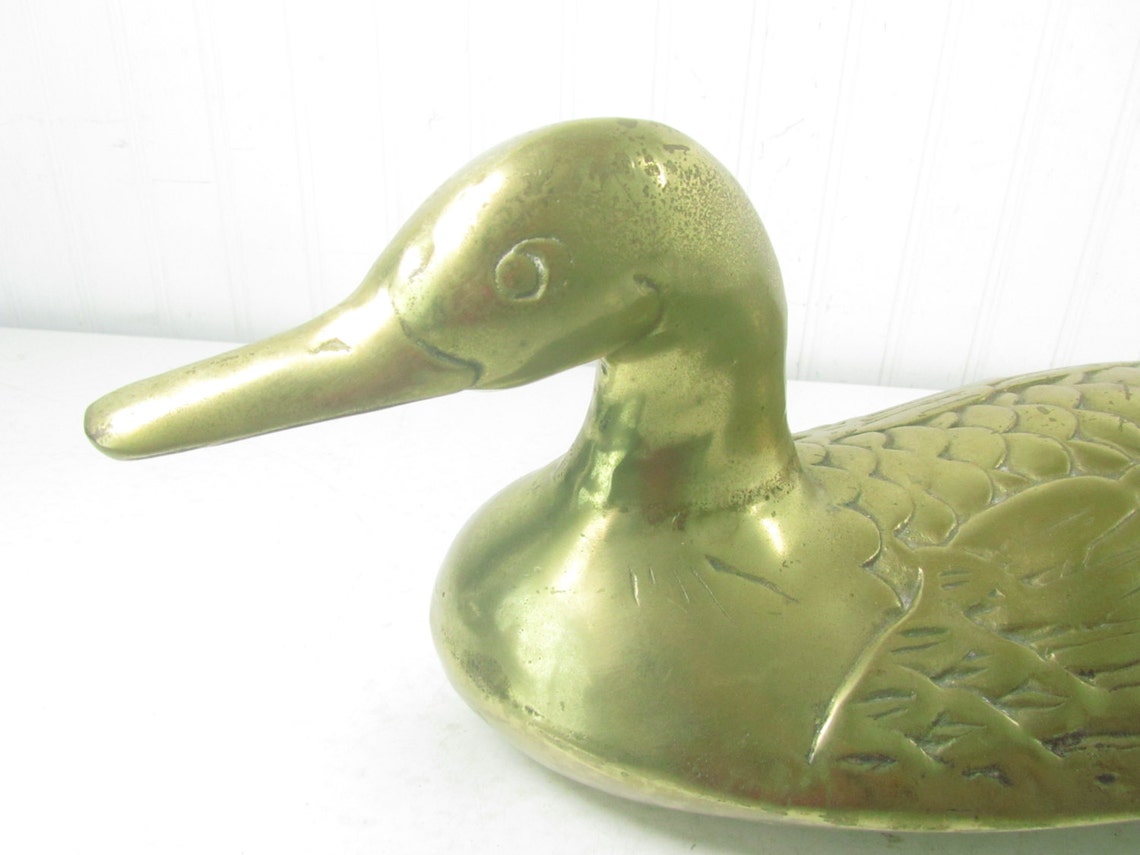 Large Brass Duck Brass Bird Home Decor Elegant Decor - Etsy