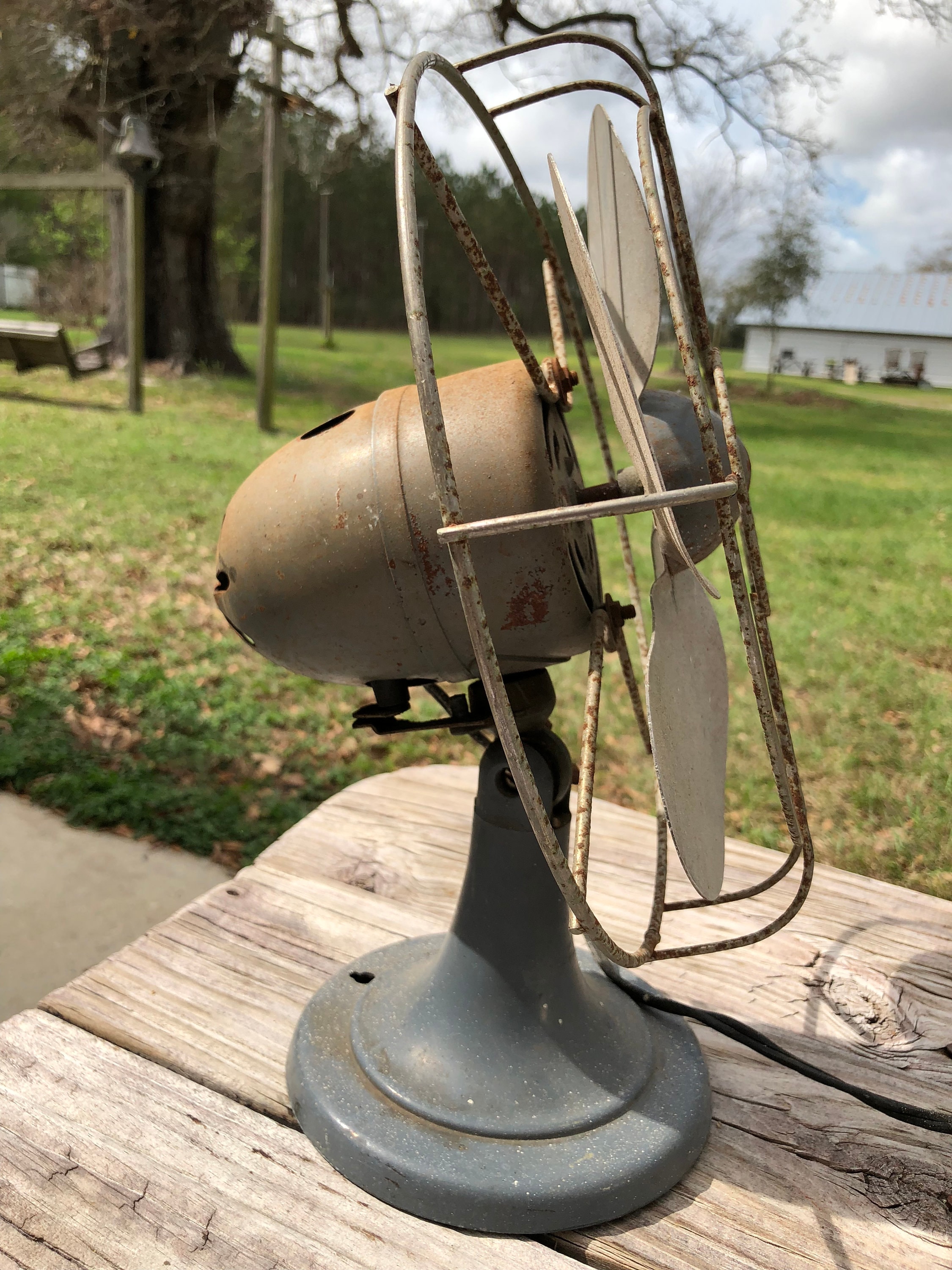 Vintage Metal Fan Silver Fan Metal Fanfanappliancesurban | Etsy