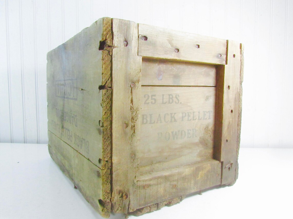 Antique Ammo Box Wood Crate Wood Box Vintage Crate Wooden - Etsy
