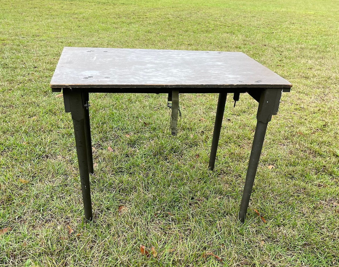 Military Table, Folding Military Field Table, USA Central Supply ...