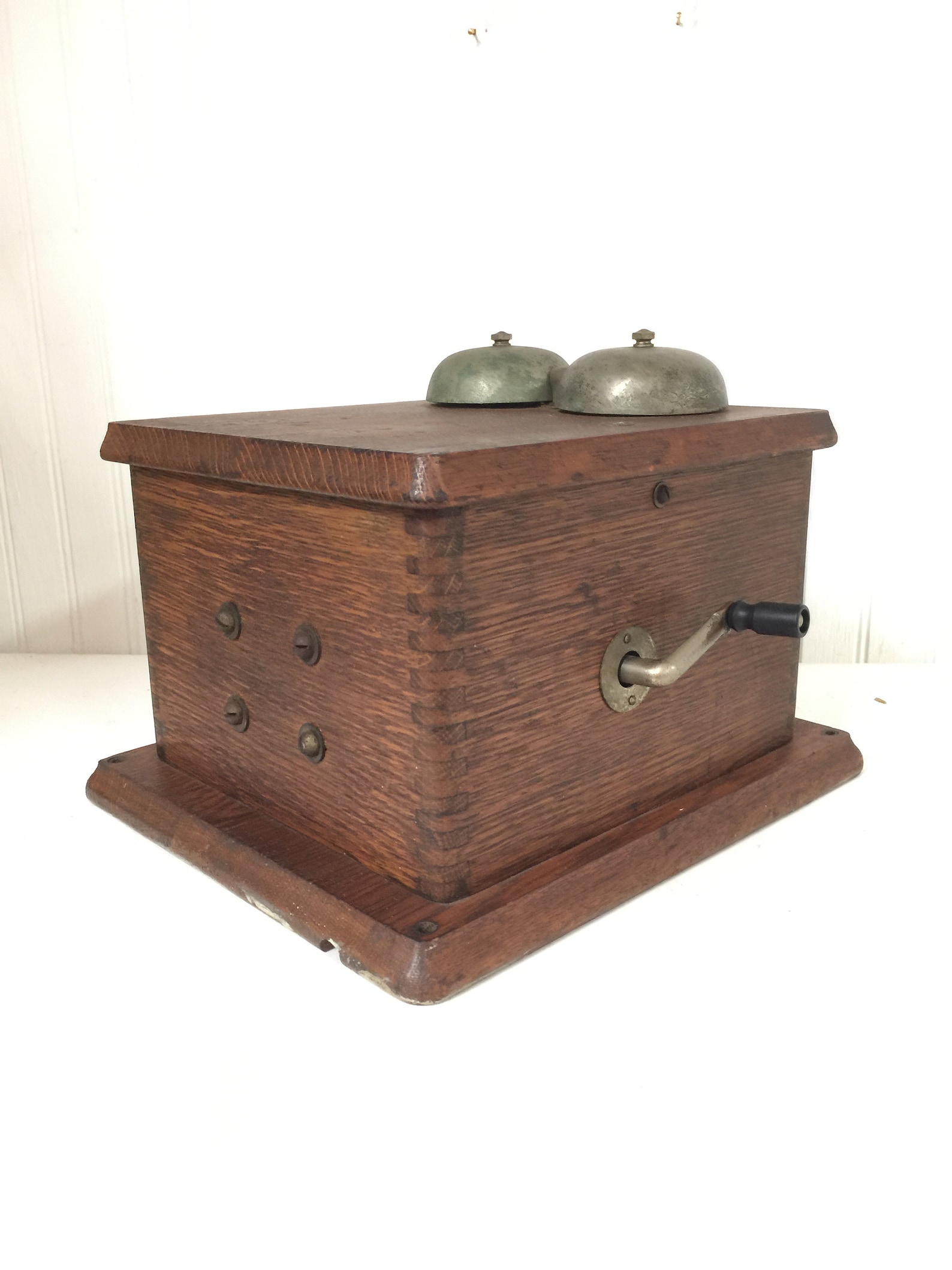 ANTIQUE TELEPHONE BOX Telephone Magneto Telephone Ringer | Etsy