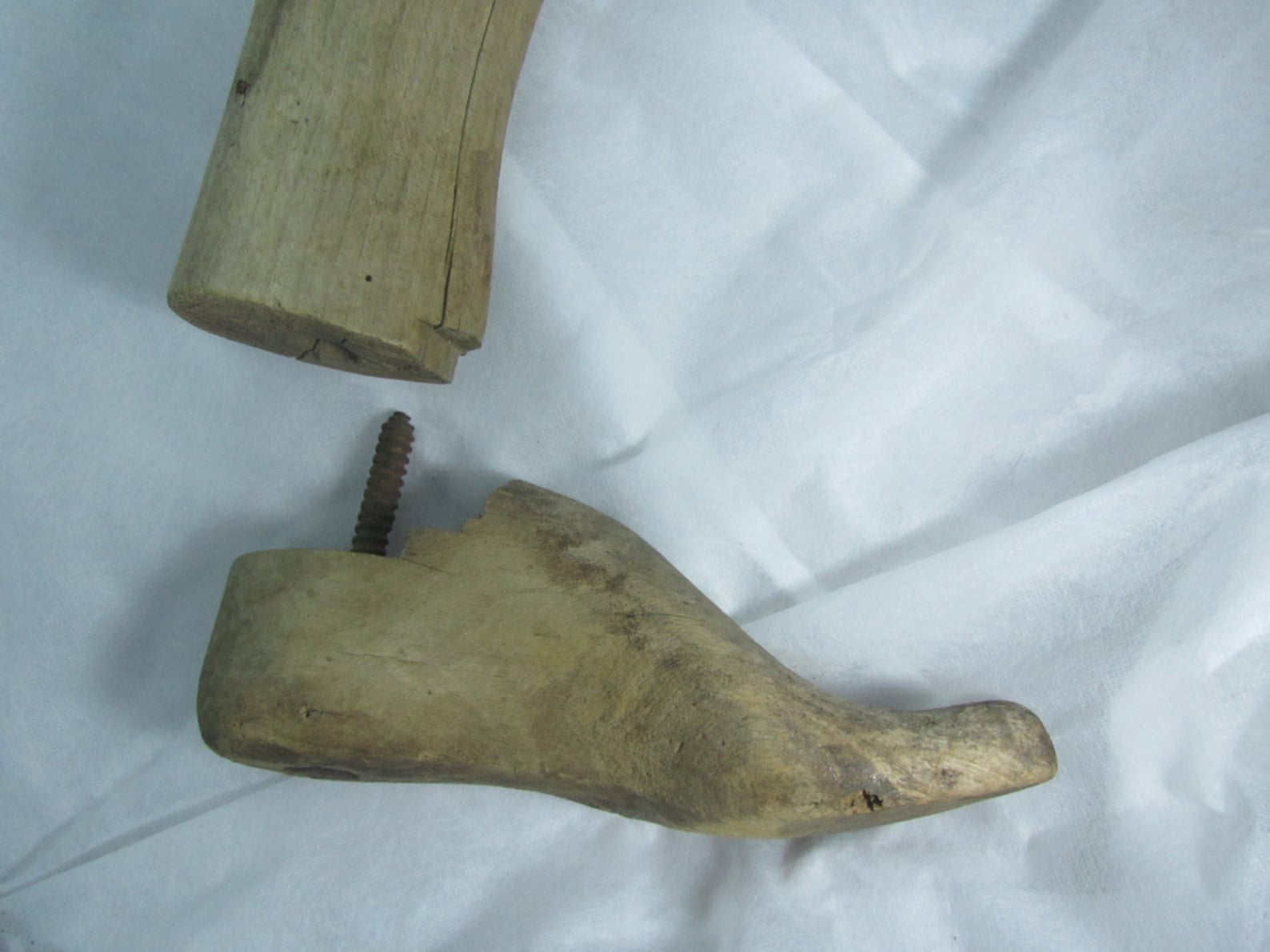 Prosthetic Leg, Civil War Era Artifact, Handmade Wooden Leg, Medical ...