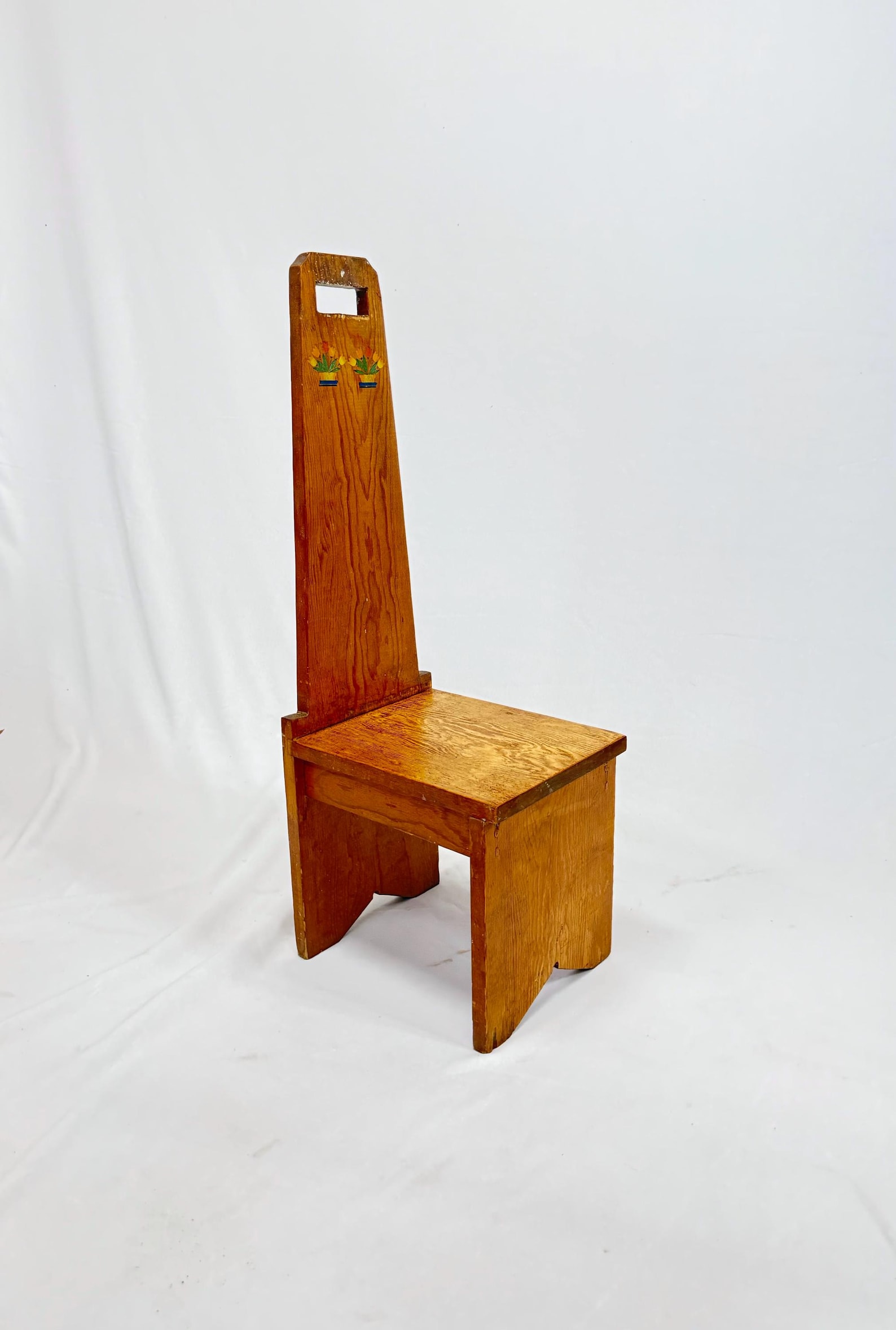 Vintage Wood Step Stool, Wood Time Out Chair, Potable Stool, Solid Wood ...