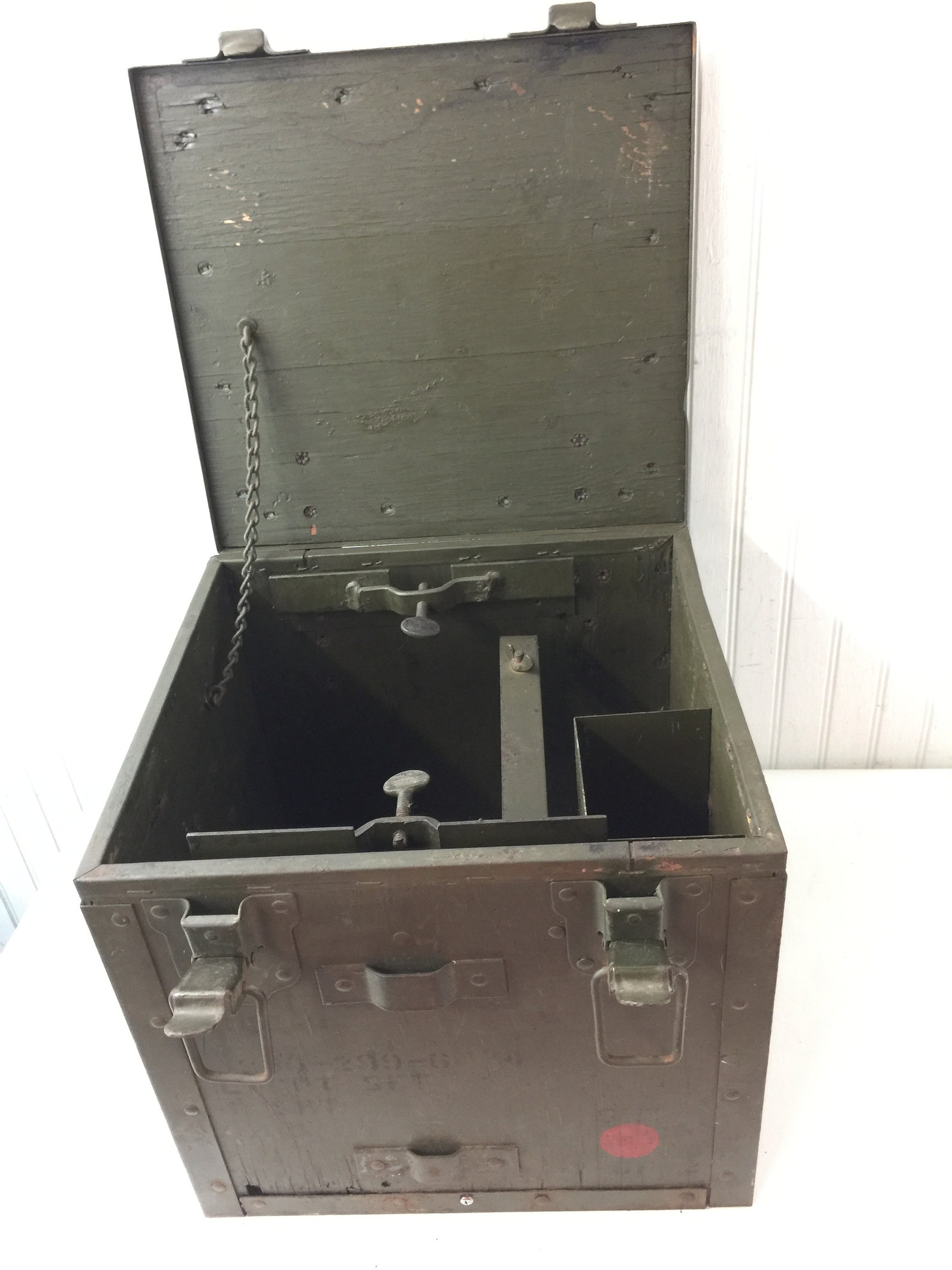 Vintage Metal and Wood Box Military Command Box Ammo Box - Etsy