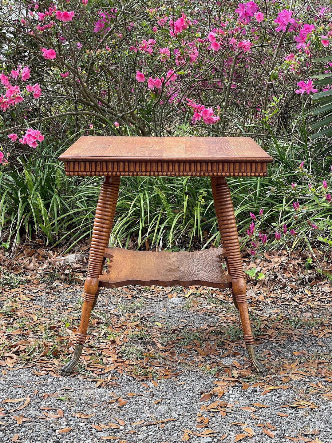 Antique Table, Victorian, Ornate Table, Tea Table, Claw Foot Table ...