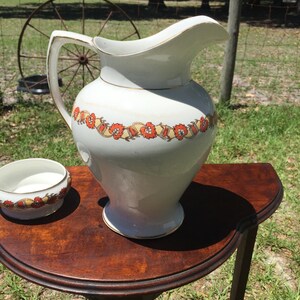 Vintage Pitcher, Antique Homer Laughlin Pitcher, Farmhouse Decor ...
